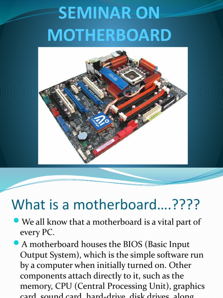 Understanding Motherboard Components | PDF | Random Access Memory ...
