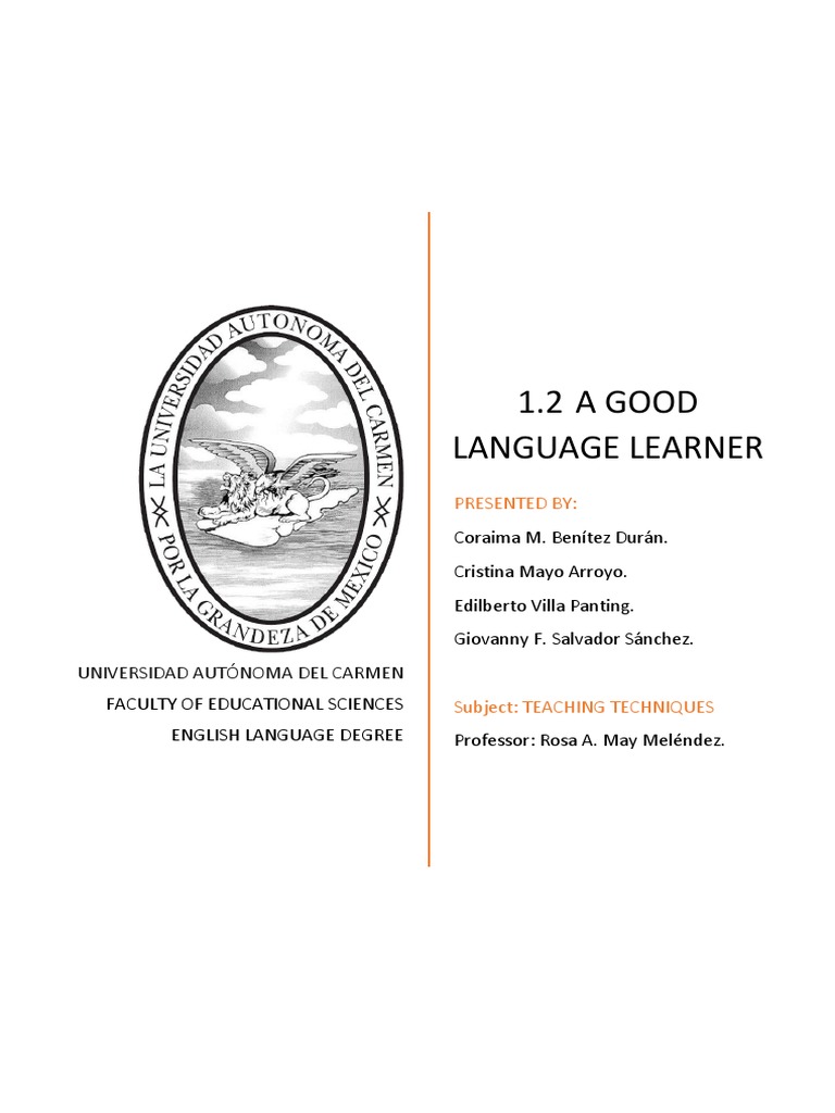 A Good Language Learner | PDF | Vocabulary | Second Language Acquisition