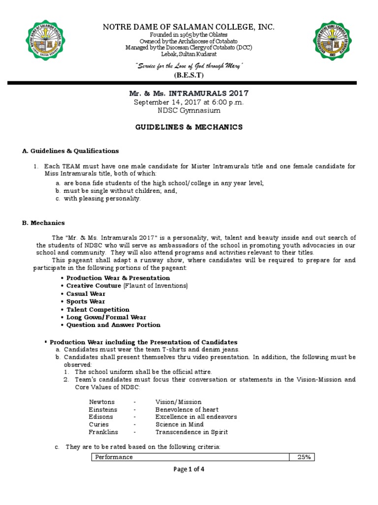 MR Ms Intrams Guidelines | PDF | Clothing
