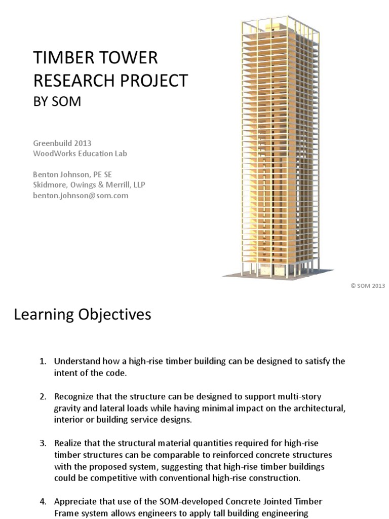Som Timber Tower Slideshow Edit | PDF | Lumber | Beam (Structure)