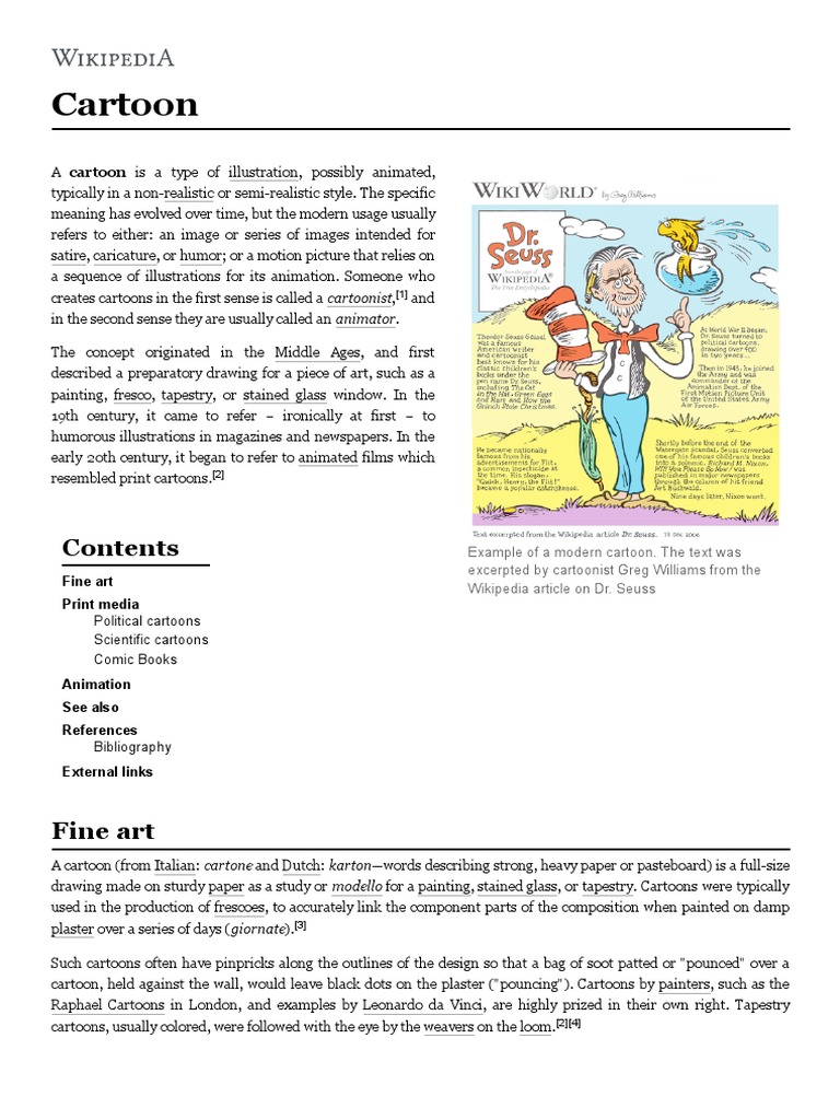 Cartoon: Fine Art Print Media | PDF | Cartoon | Cartooning