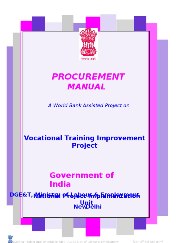 Procurement: Manual | Download Free PDF | Procurement | World Bank