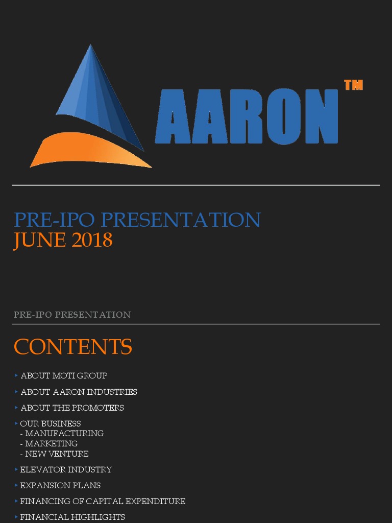 Aaron | PDF | Earnings Before Interest | Elevator