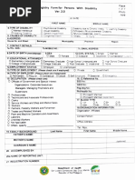 PWD ID Application Form PDF | PDF | Disability | Labour