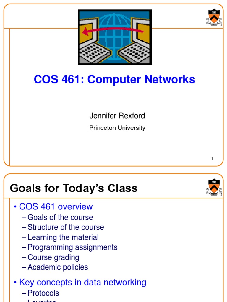 Cos 461 Computer Networks Jennifer Rexford Pdf Network Congestion