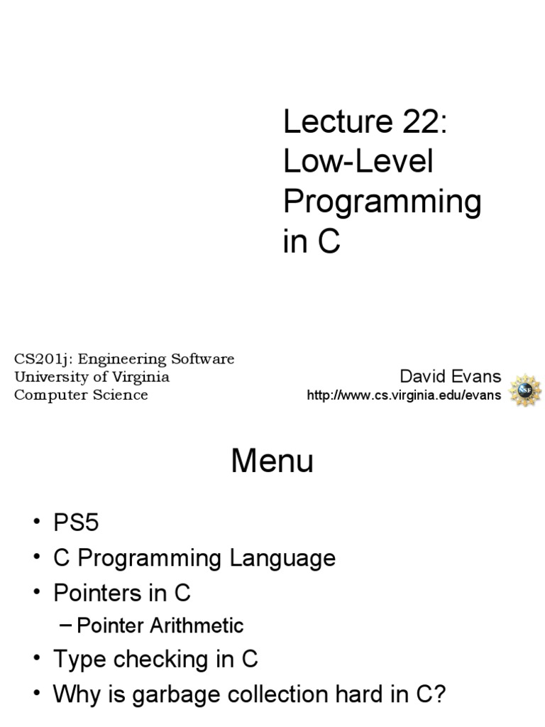 Low-Level C Programming Concepts | PDF | C (Programming Language ...