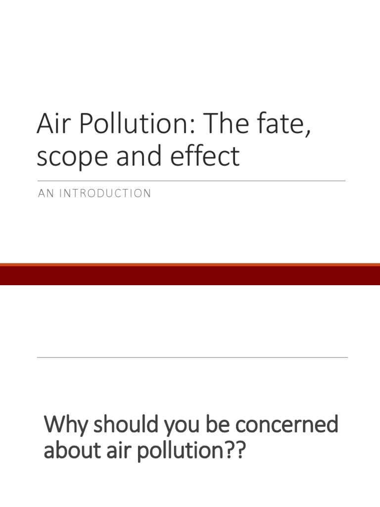 Week 1 Air Pollution Intro | PDF | Atmosphere Of Earth | Carbon Dioxide