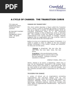 Fisher's Personal Transition Curve Explained | PDF | Anger | Self Concept