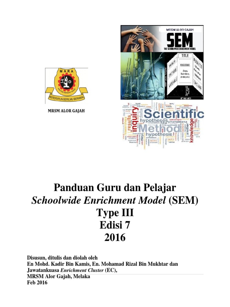 Panduan SEM Type III MRSM Alor Gajah | PDF | Karier & Perkembangan