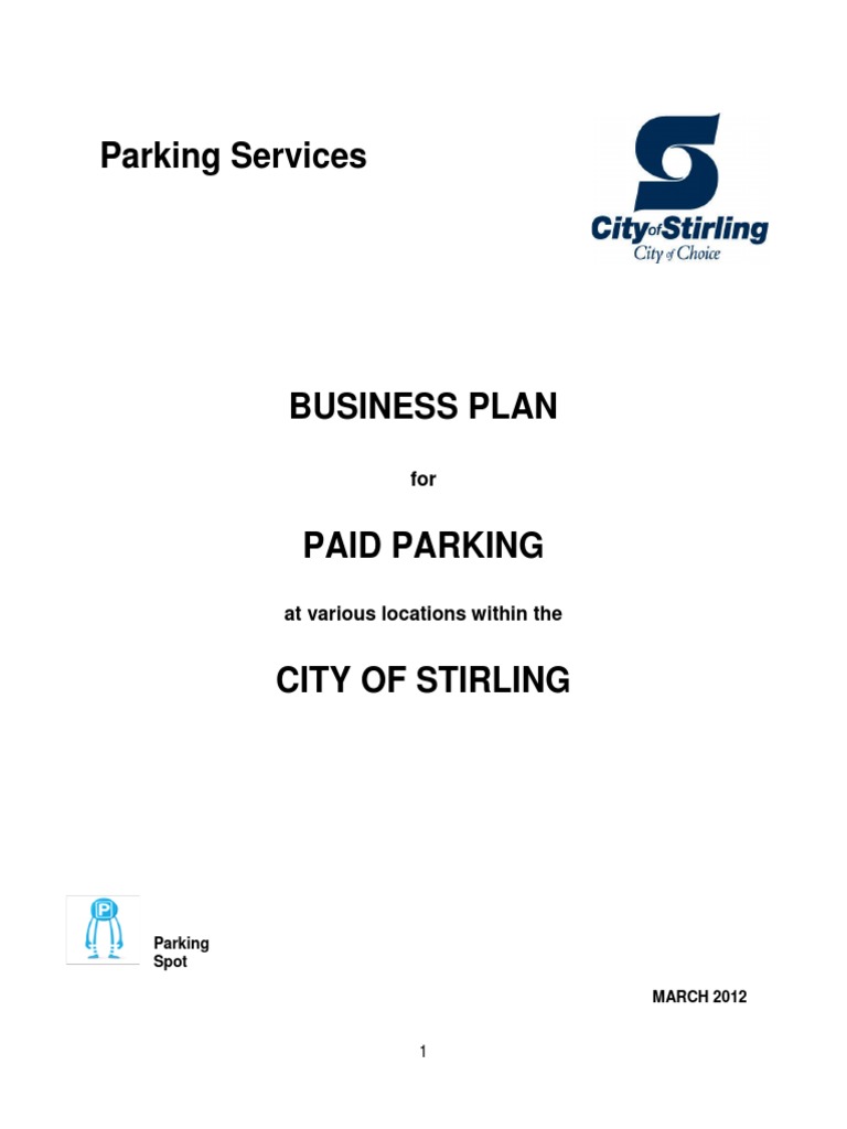 Paid Parking Business Plan PDF | PDF | Parking | City