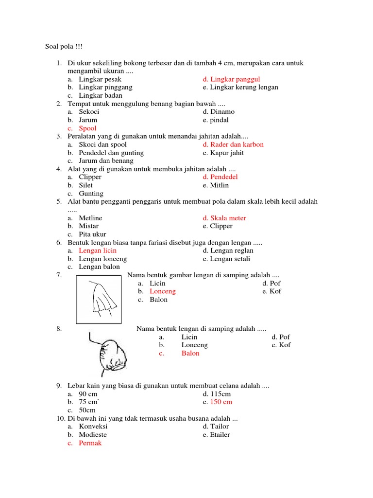 Modul Tata Busana | PDF