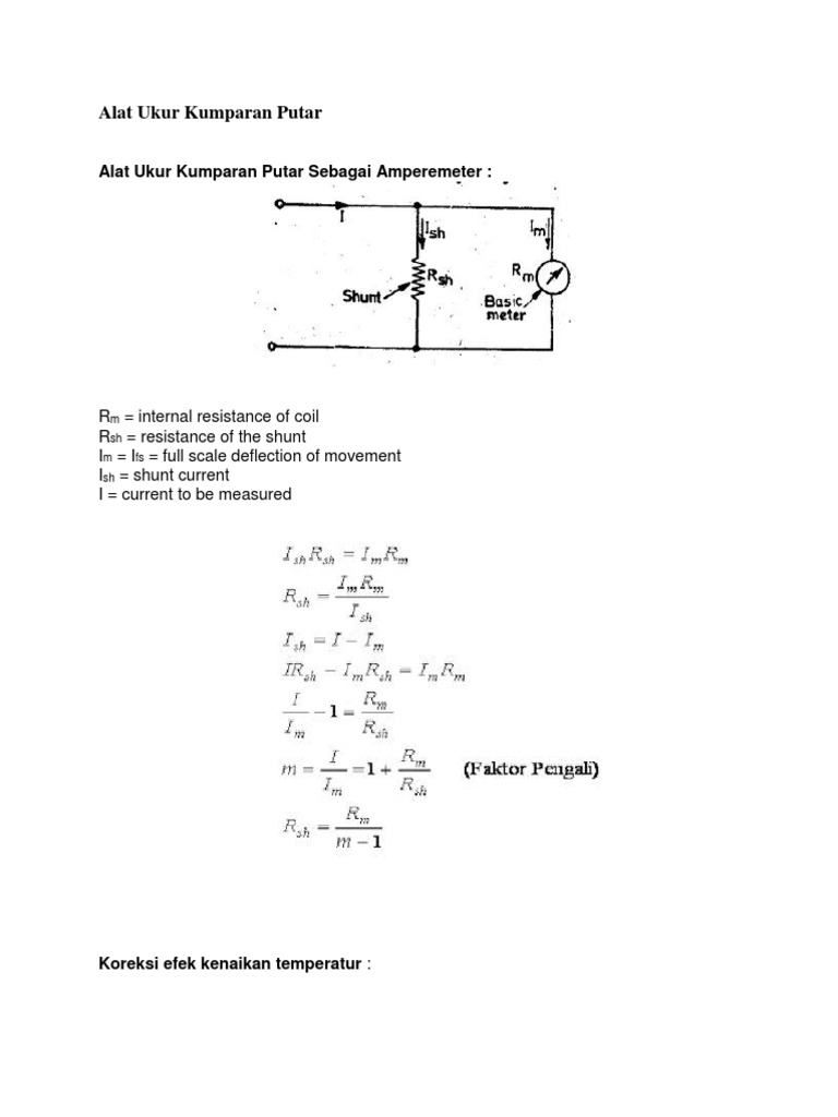 Alat Ukur Kumparan Putar | PDF
