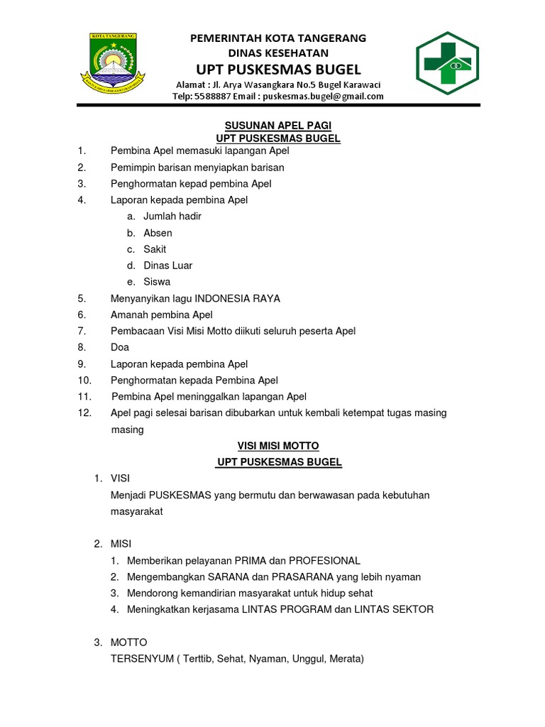 Teks Apel Pagi | PDF