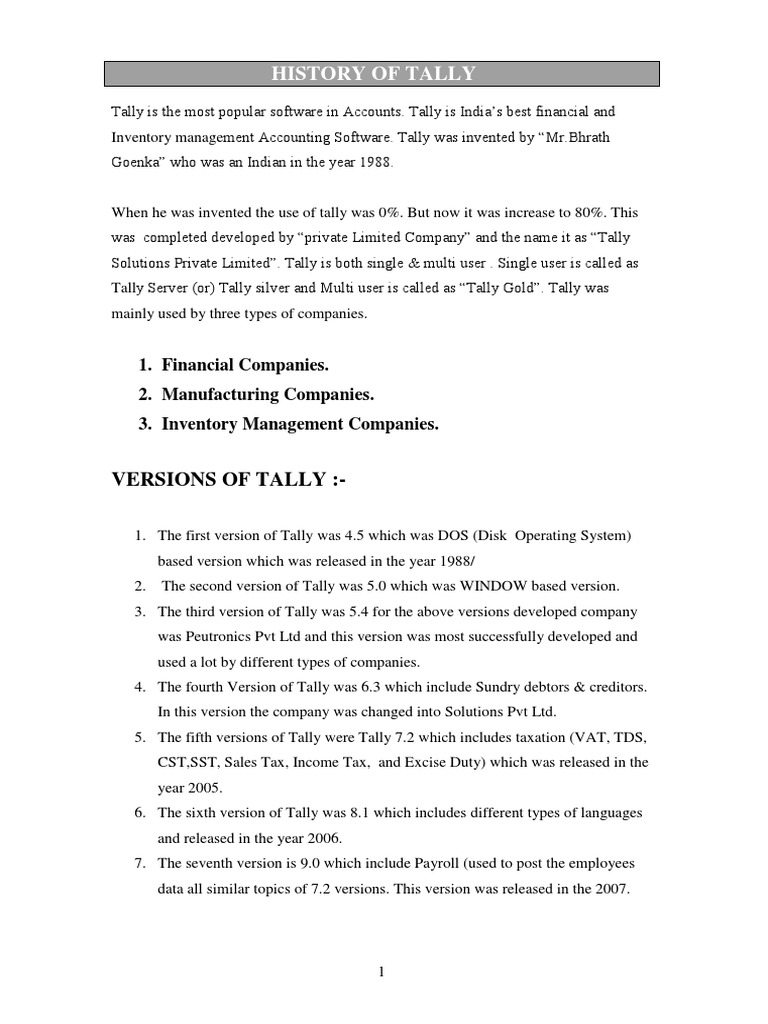 Tally All Steps | PDF | Debits And Credits | Balance Sheet