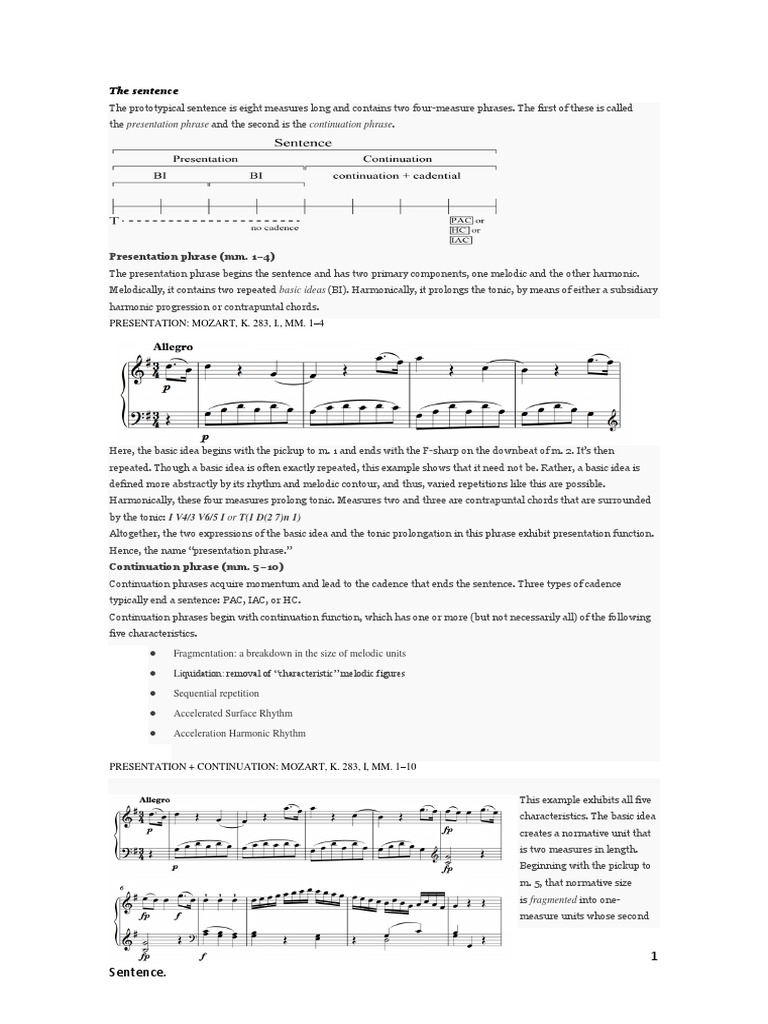 Understanding Sentence Structure in Music | PDF | Harmony | Classical Music