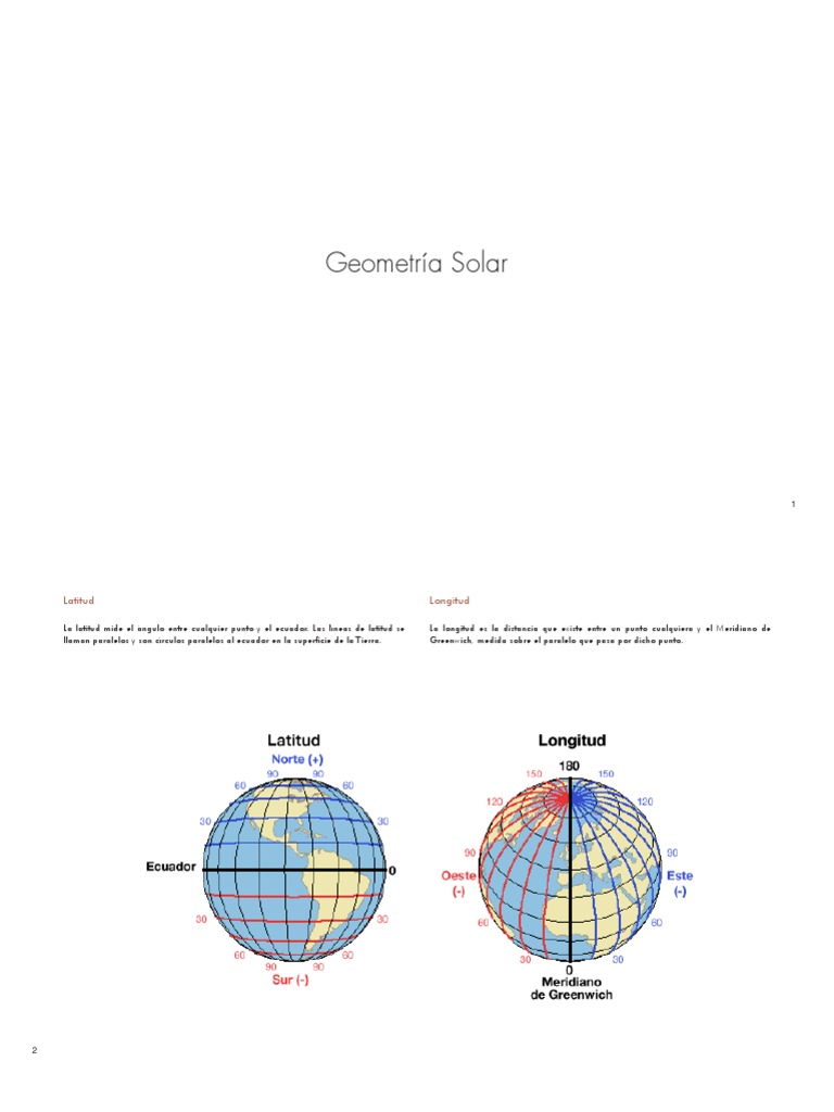 Geometria Solar | PDF | Azimut | Tierra