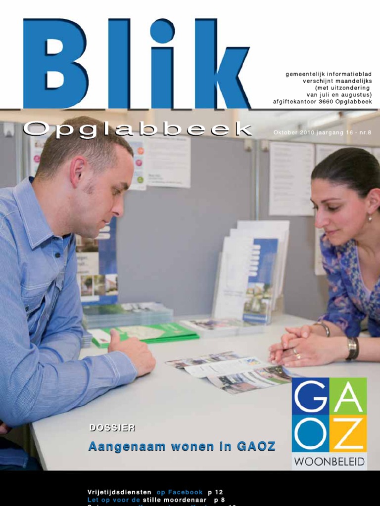 Blik Opglabbeek, Oktober 2010 | PDF