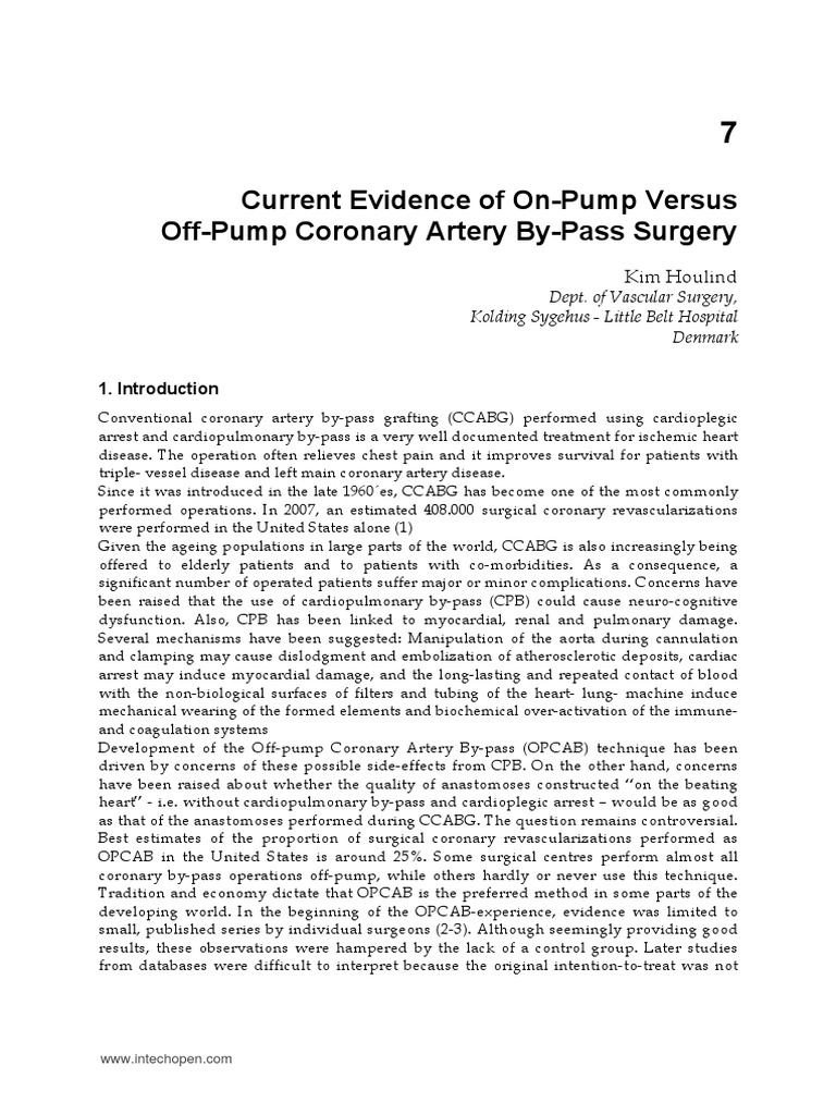 Cabg Vs Opcab | PDF | Coronary Artery Bypass Surgery | Stroke
