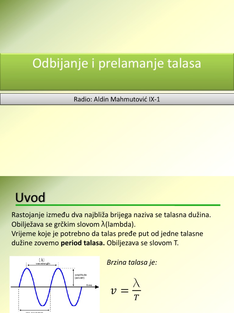Prelamanje Talasa | PDF