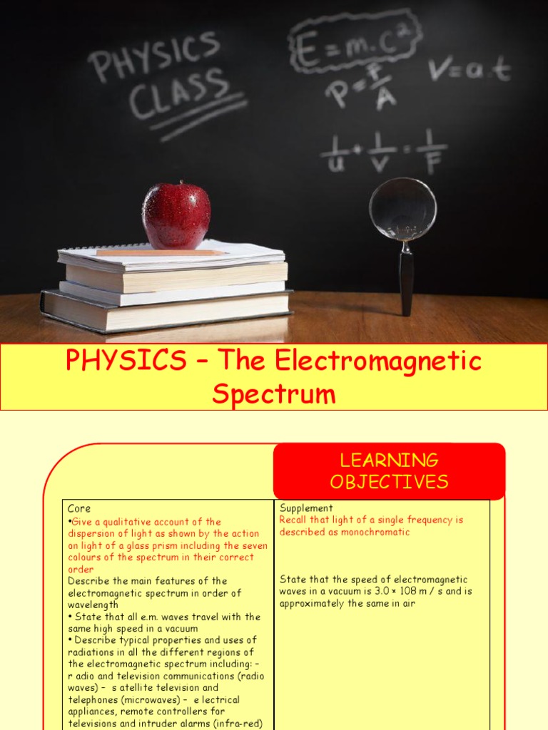 Physics 20 - The Electromagnetic Spectrum | PDF | Electromagnetic ...