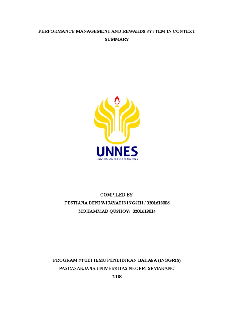 Performance Management and Rewards System in Context 1 | PDF ...