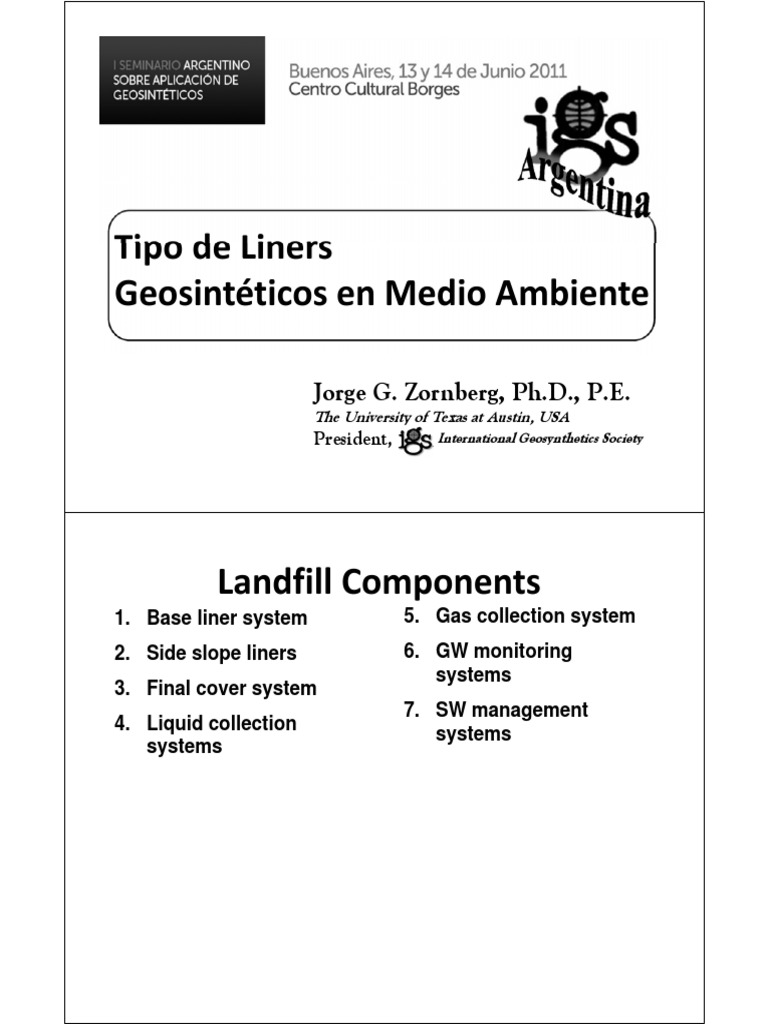 Landfill Liner Systems: Design Configurations and Regulations for ...