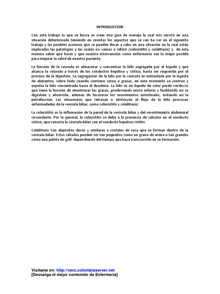 Colecistitis y Colelitiasis PDF | PDF | Vesícula biliar | Bilis Colecistitis y Colelitiasis PDF | PDF | Vesícula biliar | Bilis