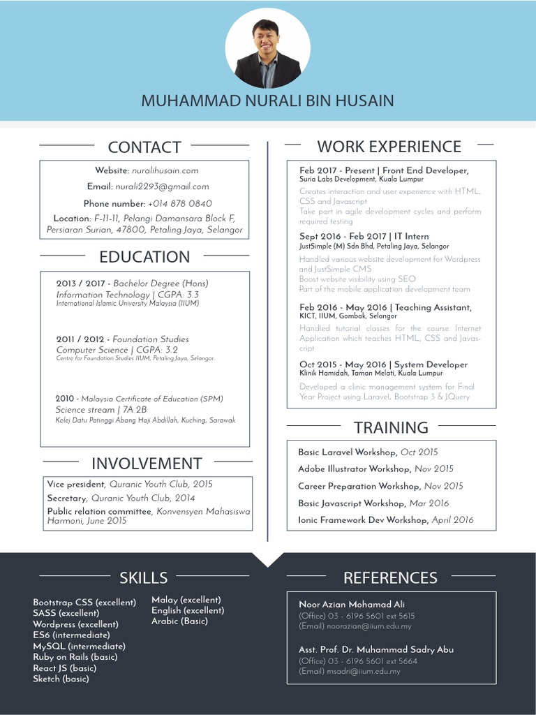 Muhammad Nurali Bin Husain: References Skills | PDF | Human–Computer Interaction | Software