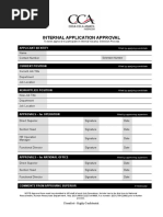 Internal Job Application Form Template | PDF