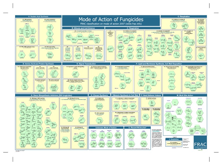 Fungicide Classification Chart | PDF