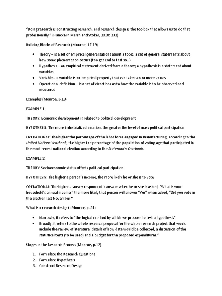 Research Design and Process Guide | PDF