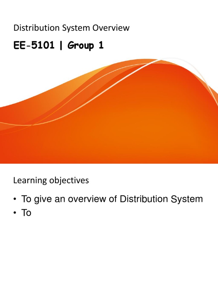Distribution-System Part1 PDF | PDF | Electricity Generation | Electric ...