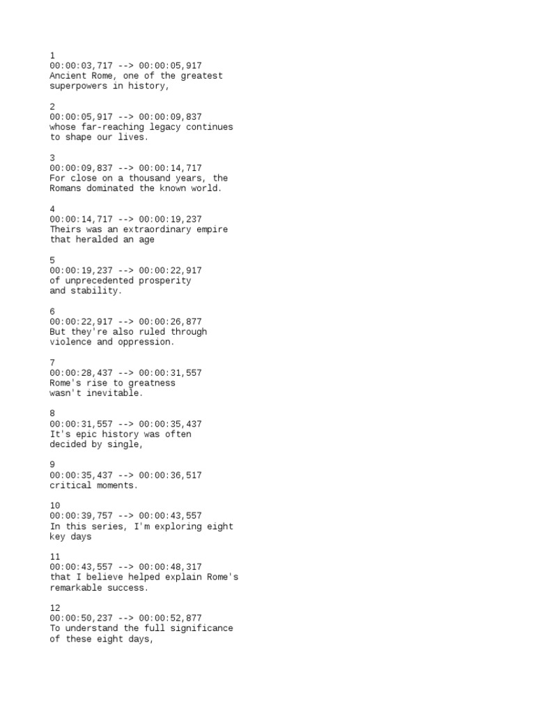 Eight Days That Made Rome Part 2 The Spartacus Revolt 720p HDTV x264 ...