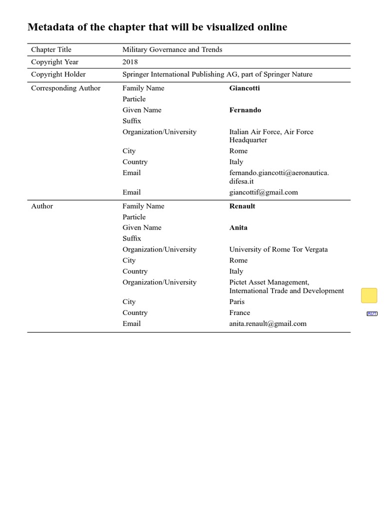 Military Governance and Trends | PDF | Army | Governance