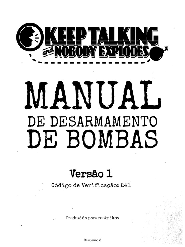 Keep Talking and Nobody Explodes - Manual de Bombas | PDF | Vermelho | Cor