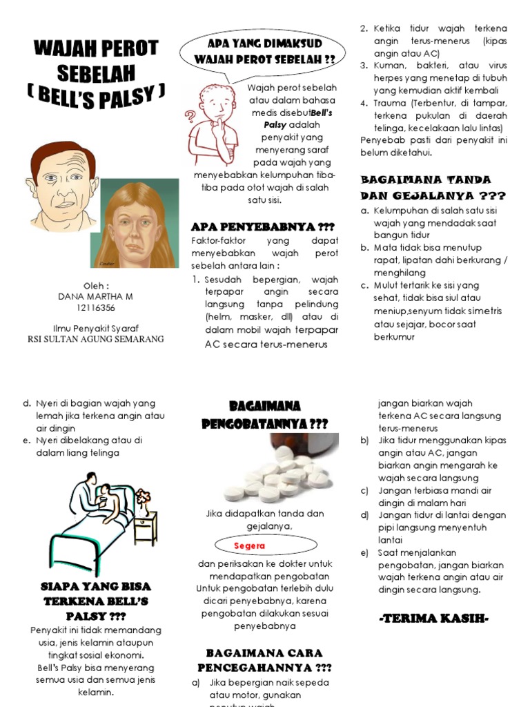 Apa Yang Dimaksud WAJAH Perot Sebelah ??: Bagaimana Tanda Dan Gejalanya ...