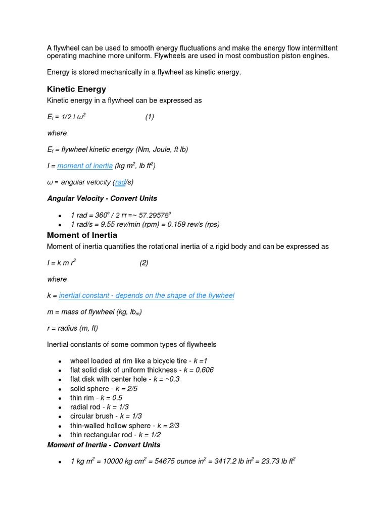Optimizing Flywheel Design for Energy Storage and Smoothing ...