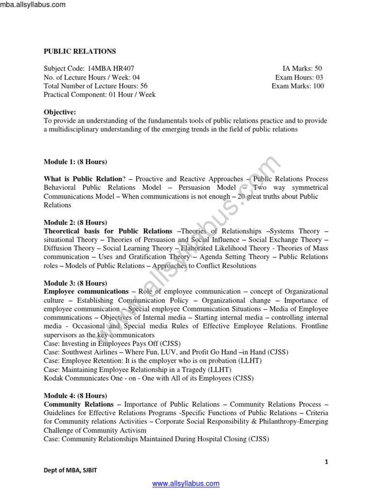Public Relations-Notes PDF | Download Free PDF | Public Relations ...