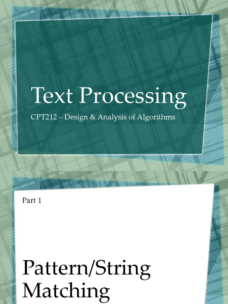Text Processing (Complete) | PDF | Code | Areas Of Computer Science