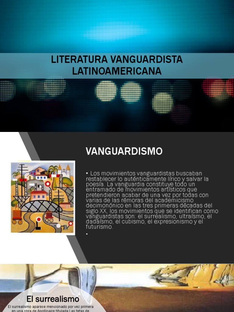 Vanguardismo literario latinoamericano: corrientes y figuras retóricas ...