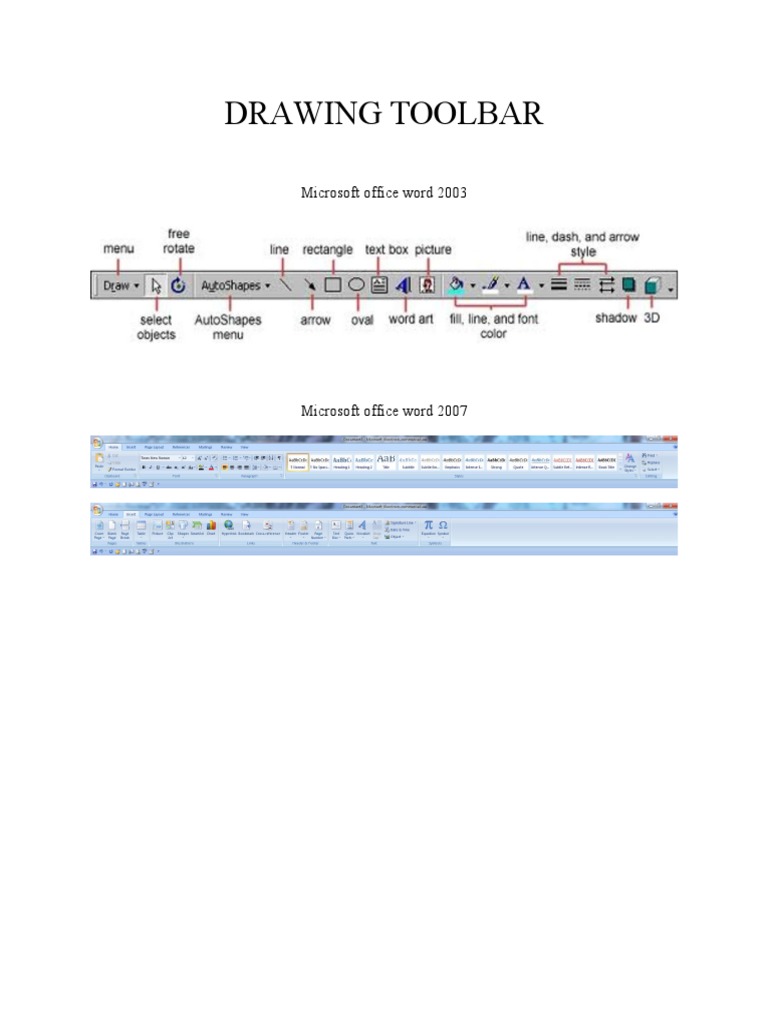 Drawing Toolbar | PDF