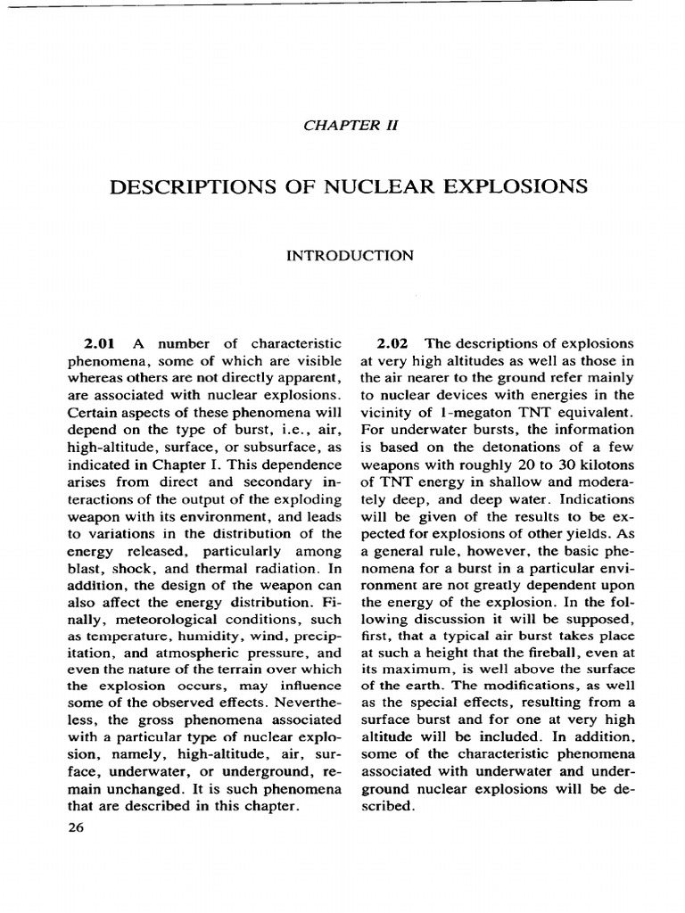 Characteristics of Nuclear Explosions: A Technical Description of ...