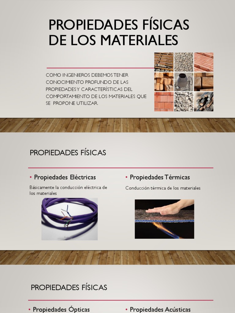 Propiedades Físicas de Los Materiales | PDF