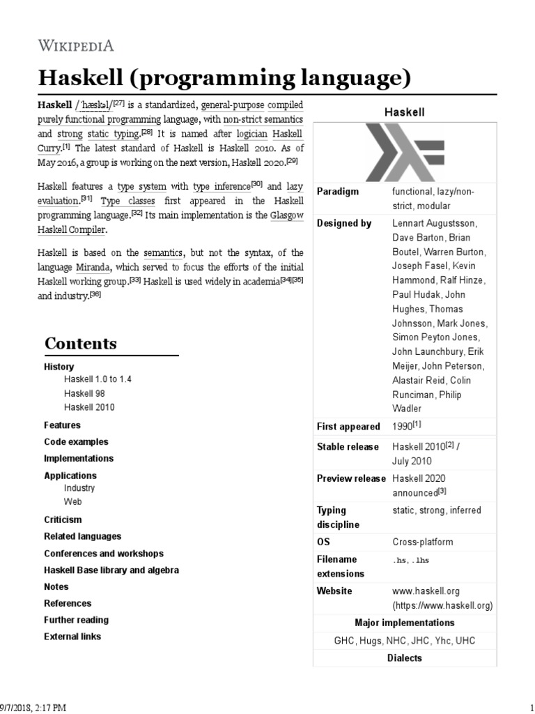 Haskel | PDF | Functional Programming | Software Engineering