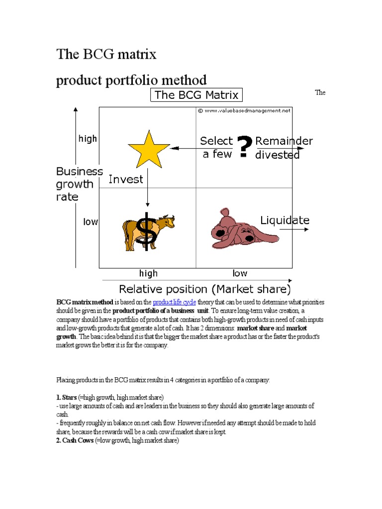 The BCG Matrix | PDF | Stakeholder (Corporate) | Economies