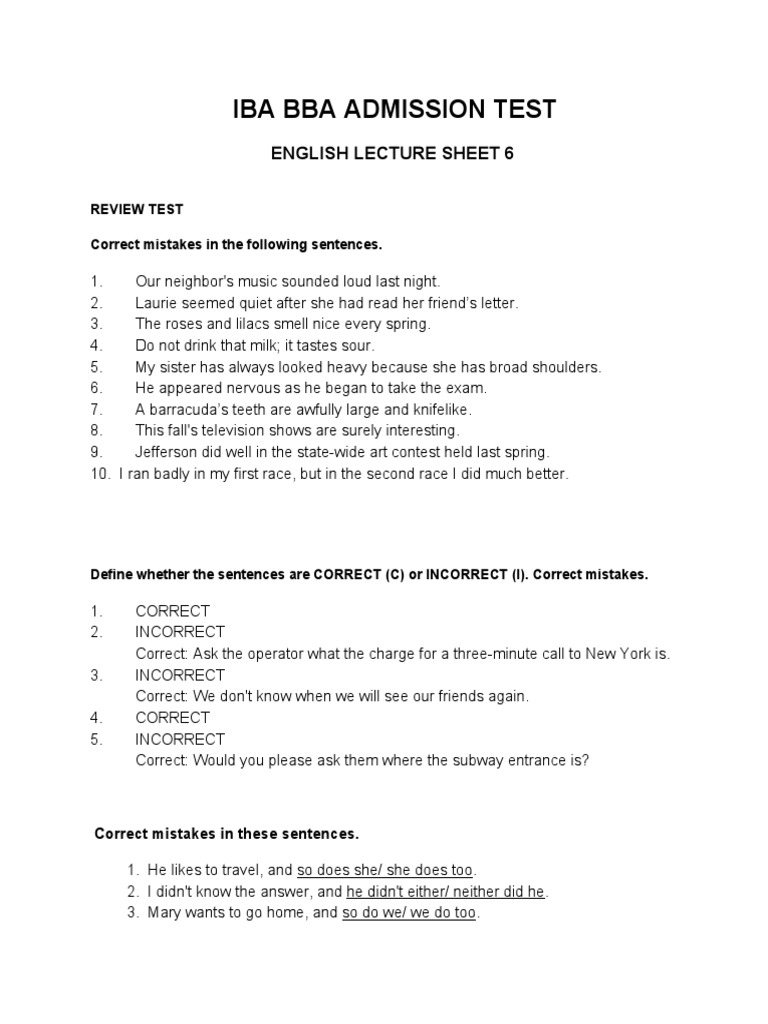 BBA English Lecture 6 Solution PDF | PDF | Linguistic Typology | Morphology