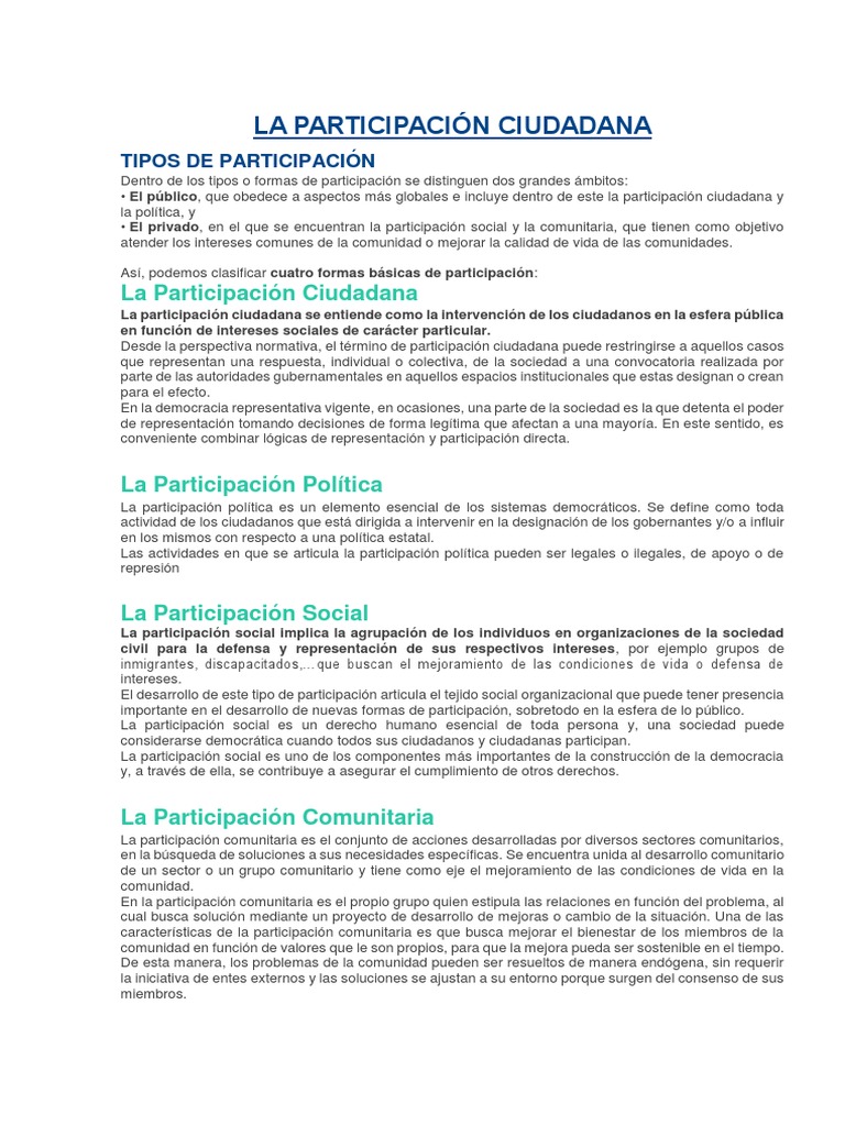 5 Ejemplos De Participacion Ciudadana – IOGK