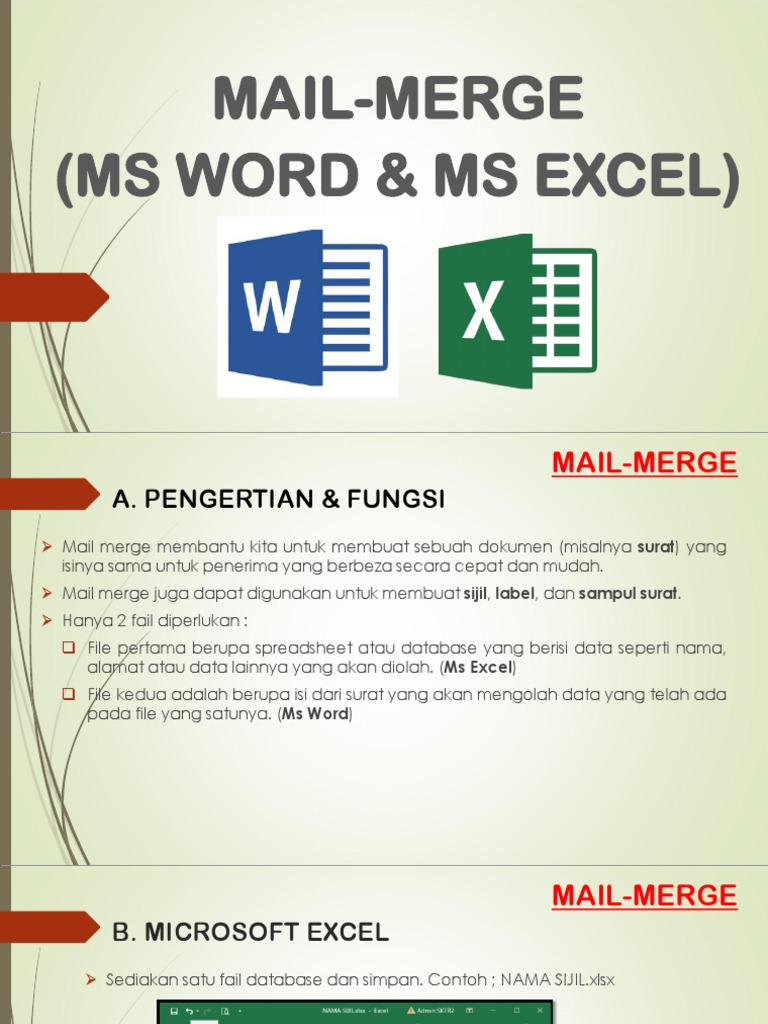Contoh Mail Merge | PDF | Komputer