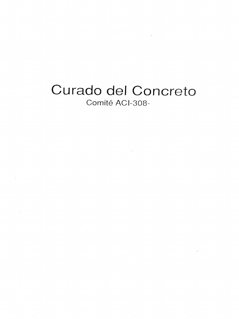 ACI 308 Curado Del Hormigon | PDF