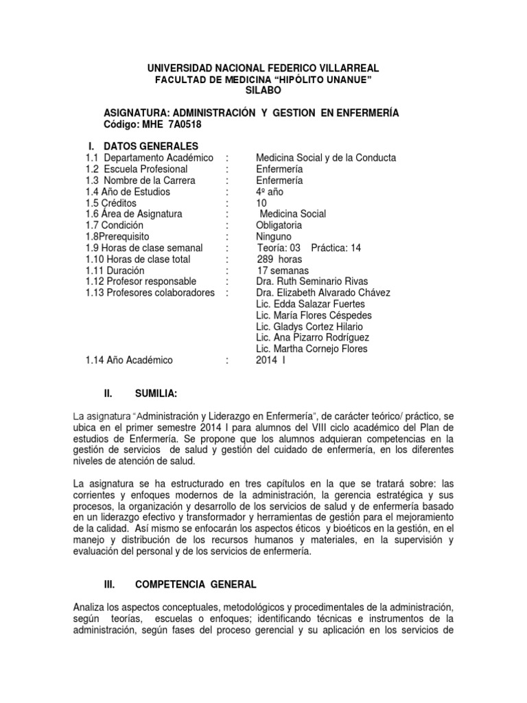 Administracion y Gestion en Enfermeria PDF | PDF | Prueba (evaluación ...